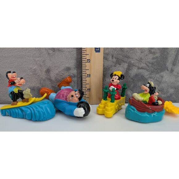 Disney | Toys | Mickey Mouse Lot Of 4 Goofy Son Pete Minnie Mouse Wind ...
